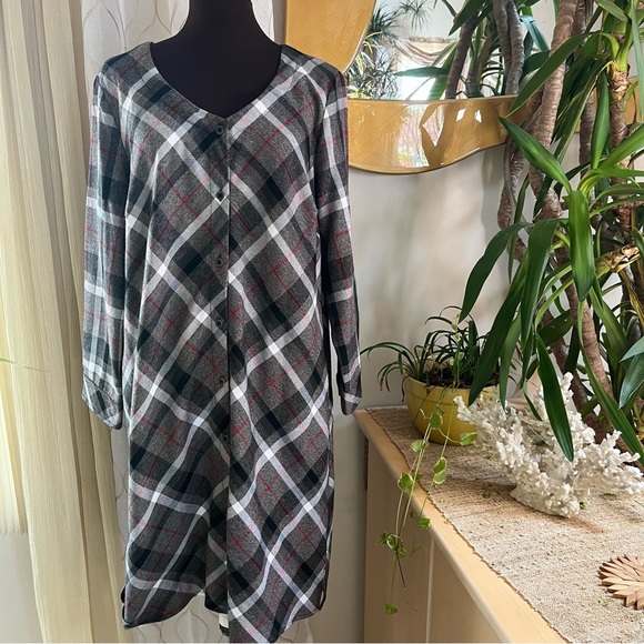 Chadwicks | Dresses | Chadwicks Of Boston Vintage Plaid Long Sleeve ...